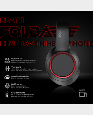 Buy Exact Beat 1 Foldable Bluetooth Headphone Price in Qatar ...