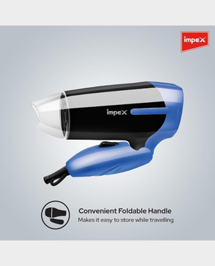 Buy Impex HD 1K2 Hair Dryer - Blue in Qatar - AlaneesQatar.Qa