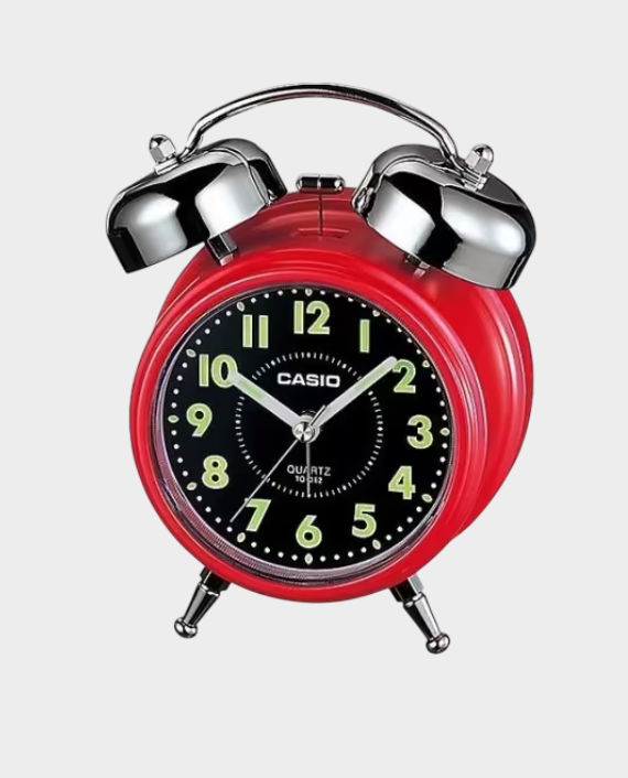 Buy CASIO Analog Table Clock TQ-362-4ADFA - Red in Qatar - AlaneesQatar.Qa
