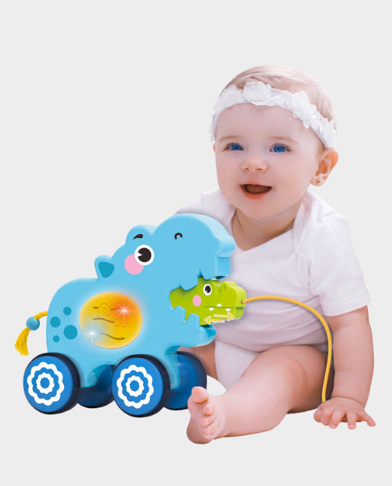 Buy Wanderlong Pull Rope Car Glowing Hippo 63502 - Blue in Qatar ...