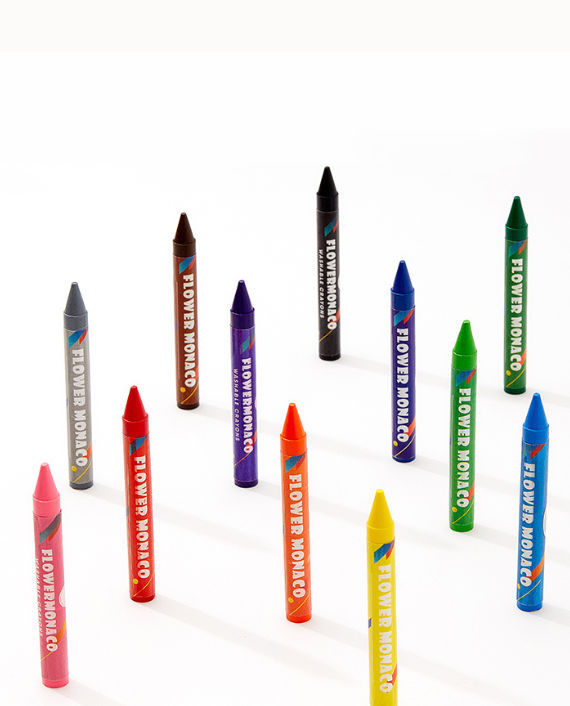 Buy Flower 12 Colors Monaco Palm Crayon FM600142 in Qatar - AlaneesQatar.Qa