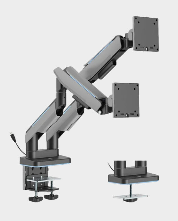 Buy GamerTek Pivot Dual RGB Monitor Arm (Up to 35 inch | 2 Screens) - Black in Qatar ...