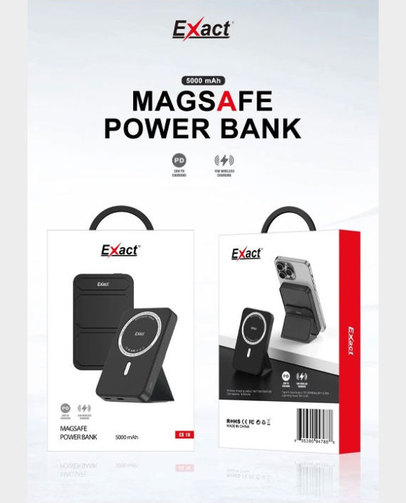 Buy Exact PD 20W MagSafe Power Bank 5000mAh in Qatar - AlaneesQatar.Qa