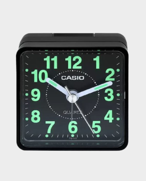 Buy CASIO Analog Table Clock TQ-140-1DF - Black in Qatar - AlaneesQatar.Qa