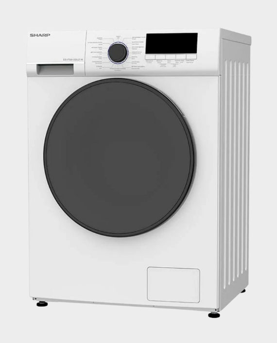 Buy Sharp 8kg Front Load Washing Machine ESFS812DLZW – White in Qatar ...