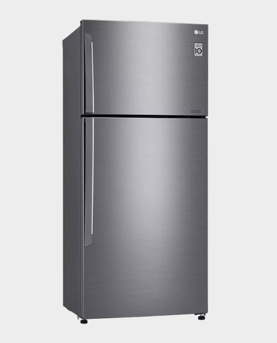 Buy LG 720 Liter Double Door Refrigerator Silver in Qatar - AlaneesQatar.Qa