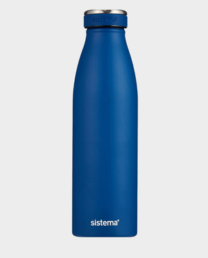 Buy Sistema Stainless Steel Bottle 500ML - Blue in Qatar - AlaneesQatar.Qa