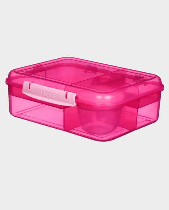 Buy Sistema Bento Lunch Box 1.65L SM41690 - Pink in Qatar - AlaneesQatar.Qa