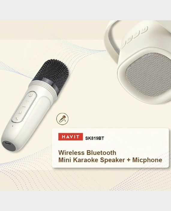 Buy HAVIT SK819BT Mini Karaoke Speaker SK819BT - Beige in Qatar ...