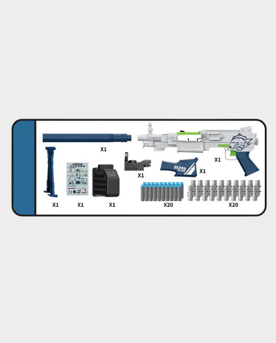 Buy Kenbo M249 Hand Pull EVA Soft Bullet Emitter| KB1224WB in Qatar ...