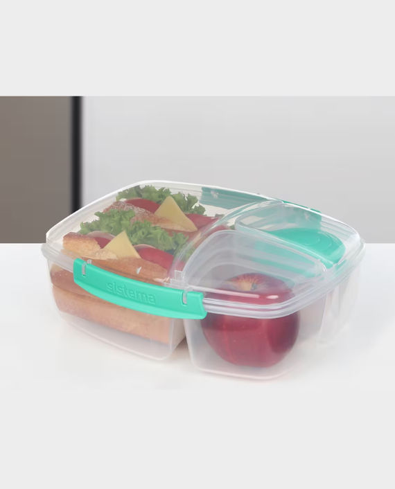 Buy Sistema 2L Triple Split To Go Lunch Box SM20920 - Mint Teal in ...
