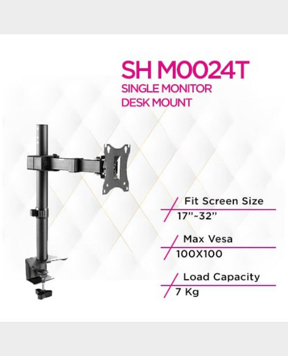 Buy Skill Tech Pole Mount Single-Screen Monitor Mount for 17–32 inch ...