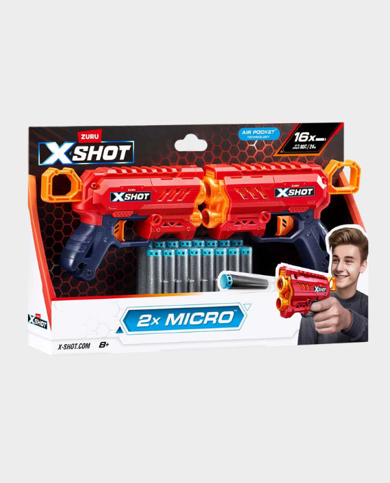 Buy X-Shot Excel Micro (2 Pack | 16 Darts) XS-36727 - Red in Qatar ...