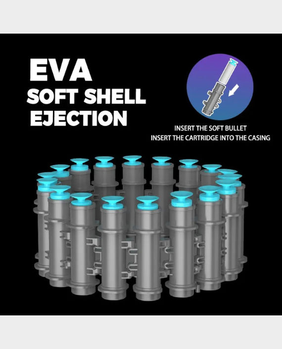 Buy Kenbo M249 Hand Pull EVA Soft Bullet Emitter| KB1224WB in Qatar ...