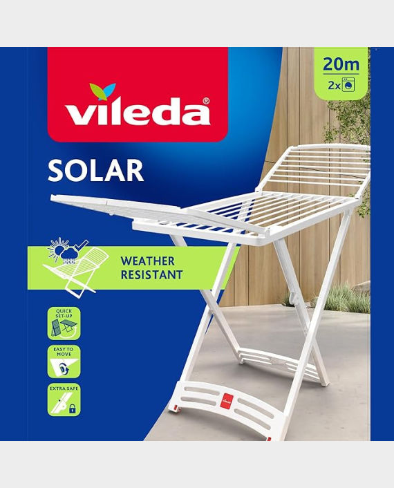 Buy Vileda Solar Indoor Cloth Dryer | Wheels V-0192 in Qatar ...