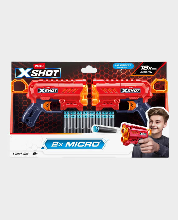 Buy X-Shot Excel Micro (2 Pack | 16 Darts) XS-36727 - Red in Qatar ...