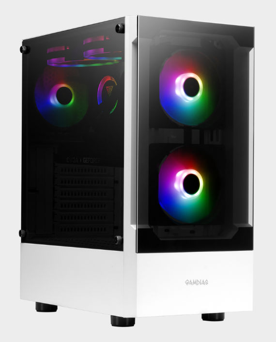 Buy GAMDIAS Aura GC10M Micro Tower PC Case | 3x ARGB Fans & Tempered ...