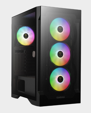 Buy GAMDIAS Talos E2 Elite Mid Tower PC Case | 4x ARGB Fans & Tempered ...