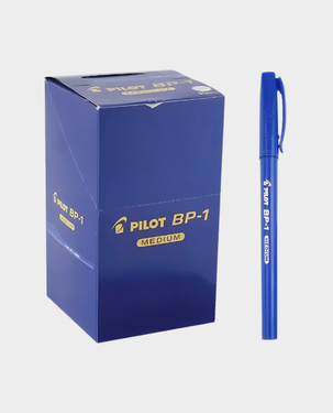 Buy Pilot BP-1 BallPoint Pen Medium | Pack of 50 Pcs - Blue in Qatar ...
