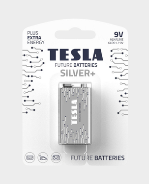 Buy Tesla Silver+ 9V Alkaline Battery in Qatar - AlaneesQatar.Qa
