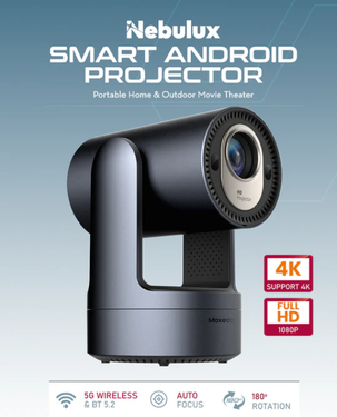 Buy Moxedo Nebulux Smart Android Projector | 1080P FHD, 4K, HiFi ...