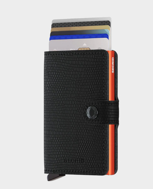Buy Secrid Mini Wallet | RFID-Safe Card Protector - Black / Orange in ...