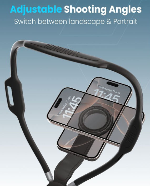 Buy Moxedo Neck Hanging Phone Holder - Black in Qatar - AlaneesQatar.Qa