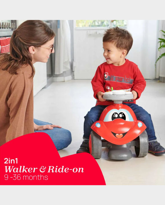 Buy Chicco Billy Walk And Ride On Toy | 2-in-1 Design | 1-3 Years | Red in Qatar - AlaneesQatar.Qa