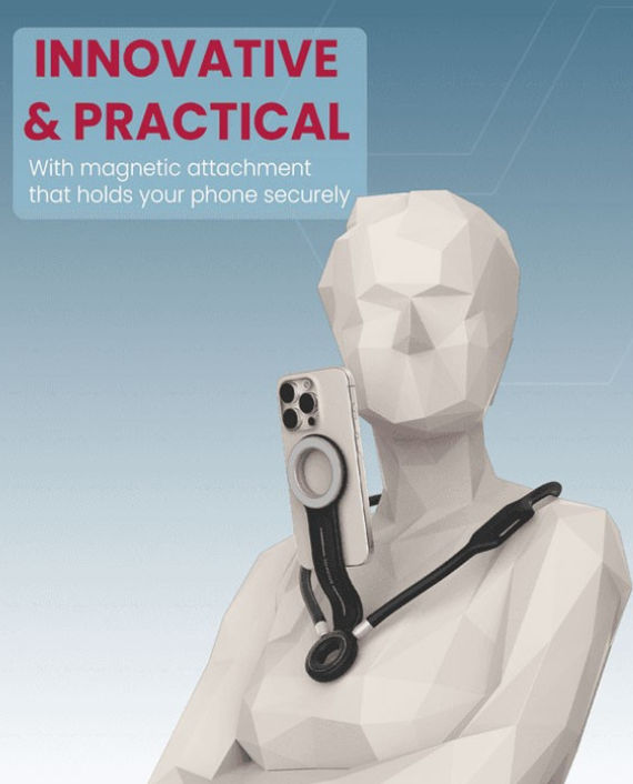Buy Moxedo Neck Hanging Phone Holder - Black in Qatar - AlaneesQatar.Qa