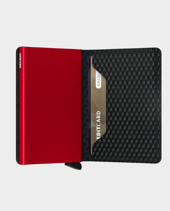 Buy Secrid Slim wallet | RFID-Safe Card Protector - Black/Red in Qatar ...