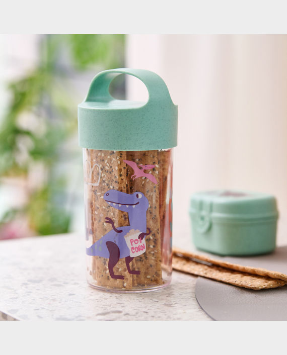 Buy Koziol Buddy Snack 0.5 Rex SnackPot / Water Bottle | 500ml - Green ...
