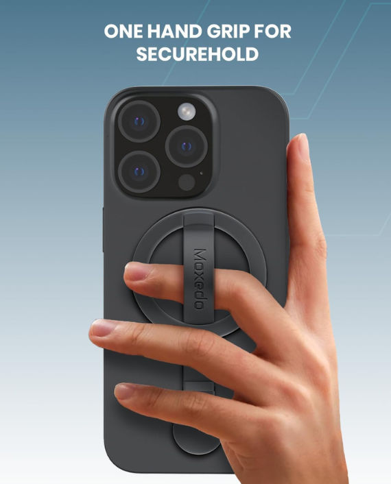 Buy Moxedo Snap-On Magnetic Phone Grip - Titanium Gray in Qatar ...