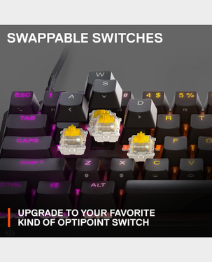 Buy SteelSeries Apex 9 Mini TKL Gaming Keyboard in Qatar - AlaneesQatar.Qa