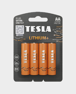 Buy Tesla 1.5V AA Lithium+ FR6 Battery (Pack of 4) in Qatar ...