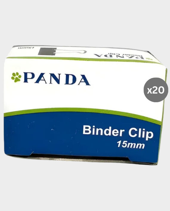 Buy PANDA Binder Clips 25mm | Pack of 120 Pcs in Qatar - AlaneesQatar.Qa