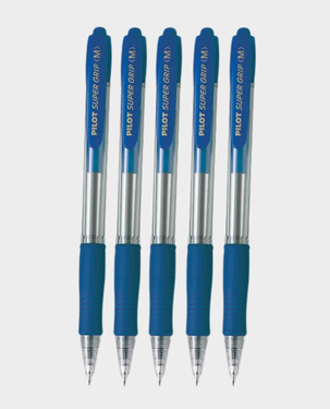 Buy Pilot Supergrip Ballpoint Pen | Pack of 5 - Blue In Qatar ...