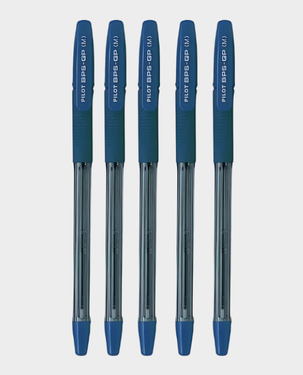 Buy Pilot BPS GP Ballpoint Pen | Medium Tip, Pack of 5 - Blue In Qatar ...
