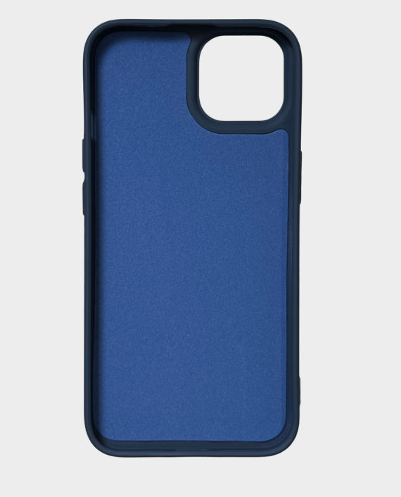 Buy Silicon Back Case for iPhone 12 - Blue in Qatar - AlaneesQatar.Qa