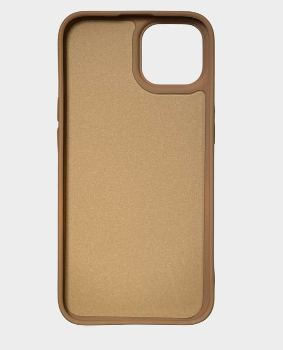 Buy Silicon Back Case for iPhone 14 - Tan in Qatar - AlaneesQatar.Qa