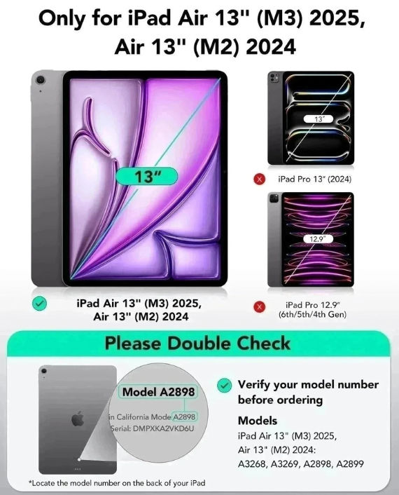 Buy ESR Shift Magnetic Tablet Case for iPad Air 13 Inch (2025/2024 ...