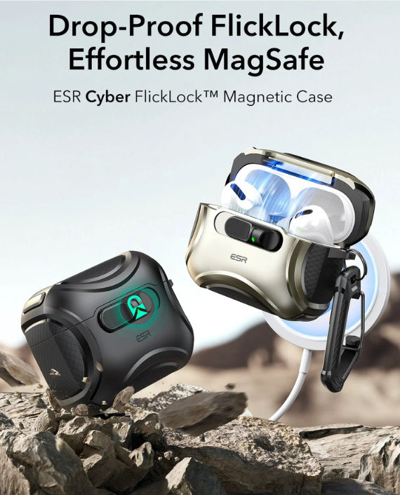 Buy ESR Cyber Flicklock Magentic Case For Apple AirPod Pro 3 (2025) in ...