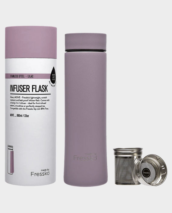 Buy Fressko Infuser Flask | 660ml For Travel and Daily Use - Lilac in ...