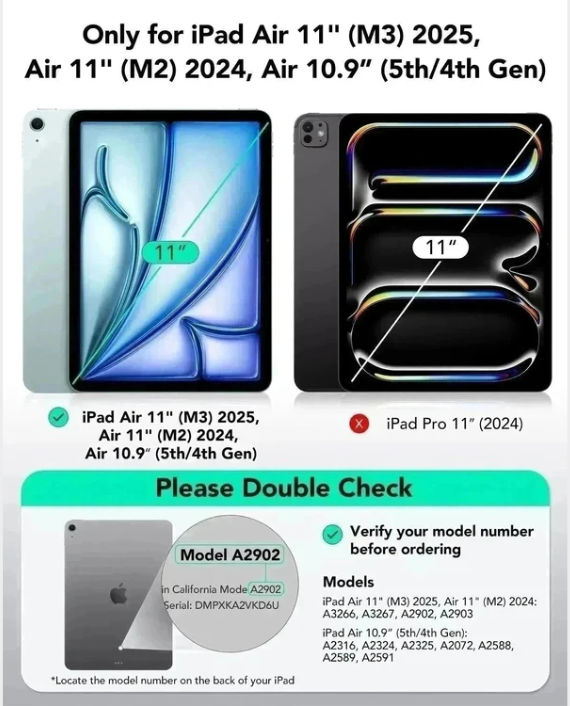 Buy ESR Flip Hybrid Tablet Case with Pencil Holder for Apple iPad Air ...