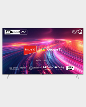 Buy Impex 75" EVOQ 4K 120Hz OLED Google Smart TV in Qatar - AlaneesQatar.Qa