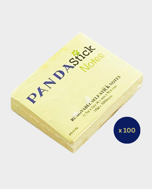 Buy PANDA Sticky Notes Yellow 1.5x2 Inch – 100 Sheets Per Pad, 100 Pads ...