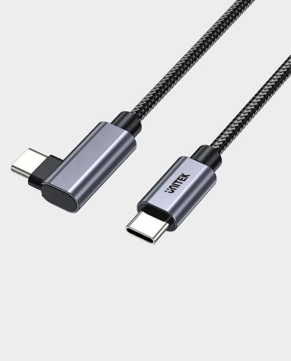 Buy UNITEK (5M) 100W USB-C Cable 90 Degree in Qatar - AlaneesQatar.Qa