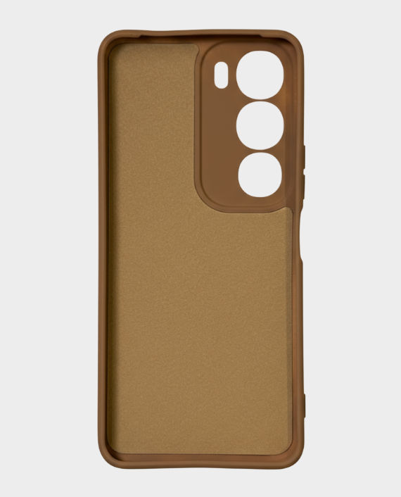 Buy Silicon Back Case for vivo Y19s - Tan in Qatar - AlaneesQatar.Qa