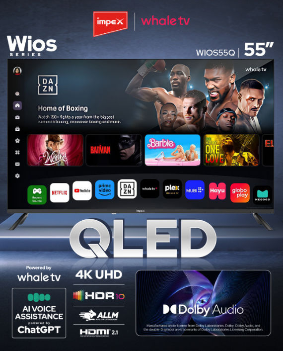 Buy Impex 55 Inch QLED 4K UHD Smart TV With ChatGPT in Qatar ...