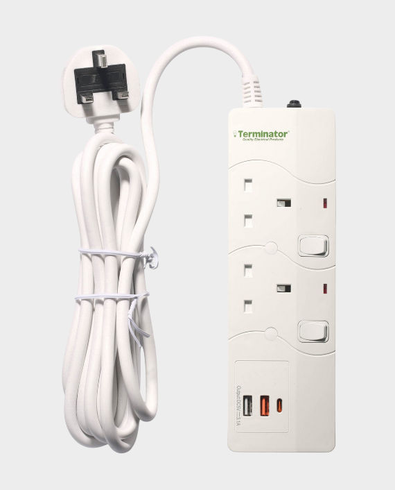 Buy Terminator 3 Way Universal Power Extension Socket in Qatar ...