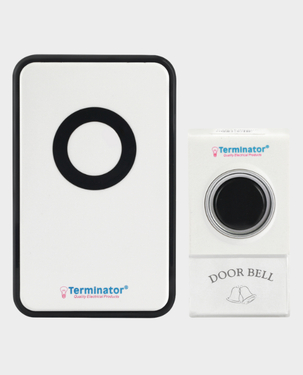 Buy Terminator Digital Wireless Door Bell 38 Melodies 100m White in ...